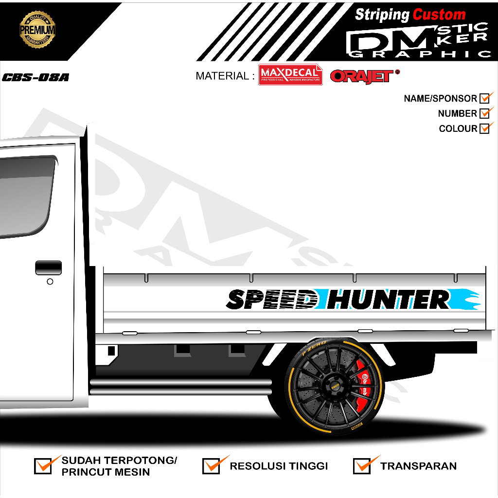 Gran MAX Side Tub Sticker suzuki carry pick up Sticker CODE CBS-08 ...