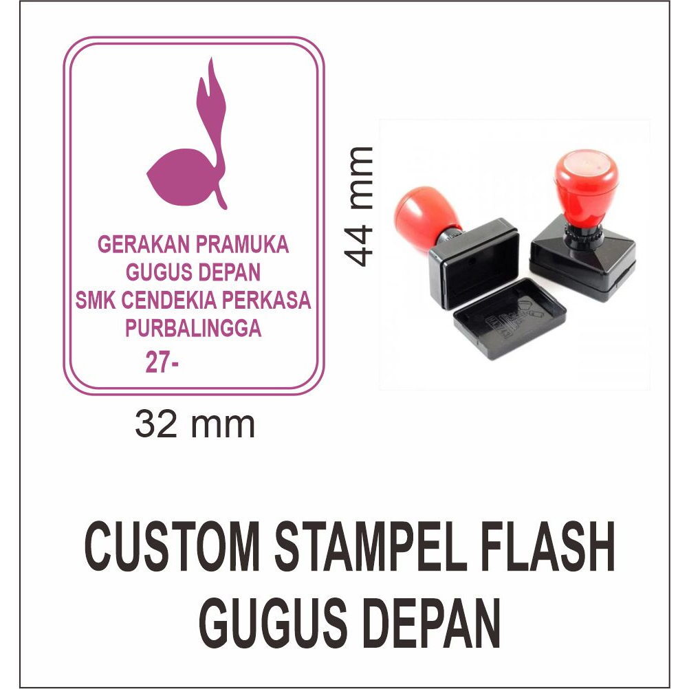 Scout FLash Stamp Custom Front Cluster school name | Shopee Philippines