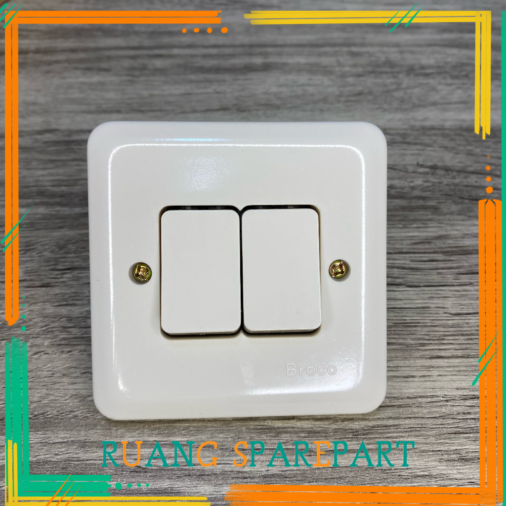 Newgee Broco Series Switch Broco Double Switch Double Switch | Shopee ...