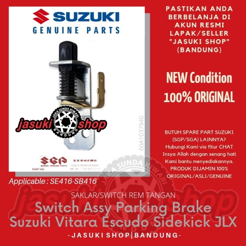 Switch Assy Parking Brake Hand Brake Suzuki Vitara Escudo Sidekick ...