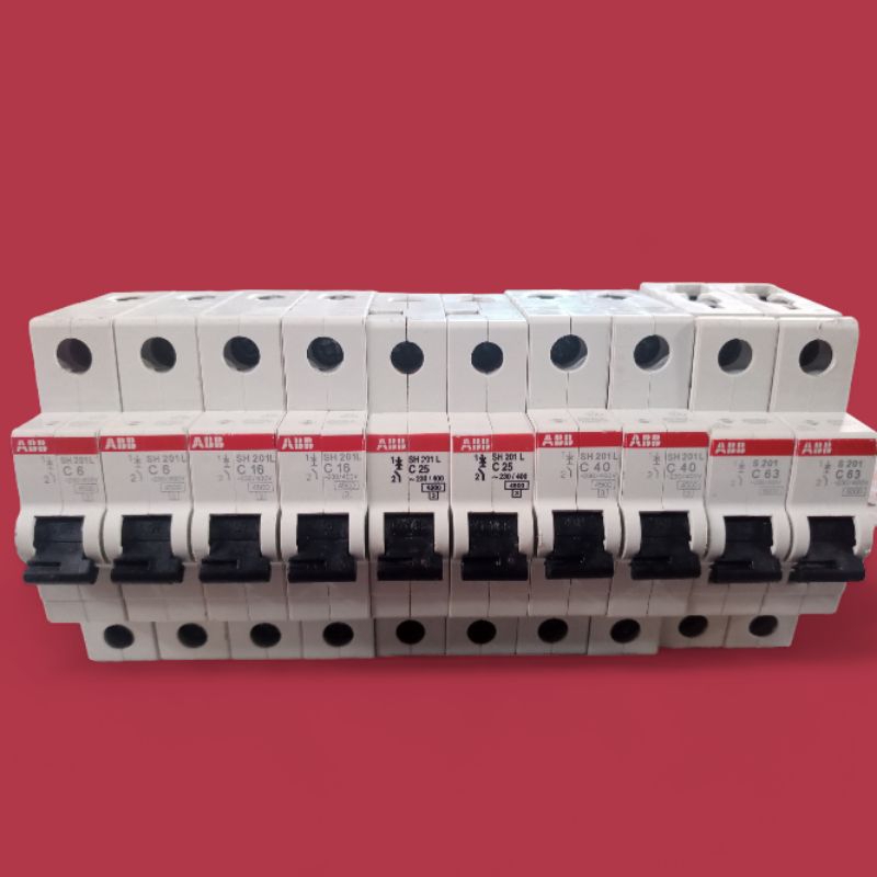 Mcb ABB SH201L 1P 6A 10A 16A 25A 40A 50A 63A Original (Plastic Type) | Shopee Philippines