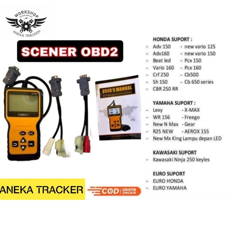 Tuner OBD2 Injection Motorcycle Service Tool Code Check Tool Reset ...