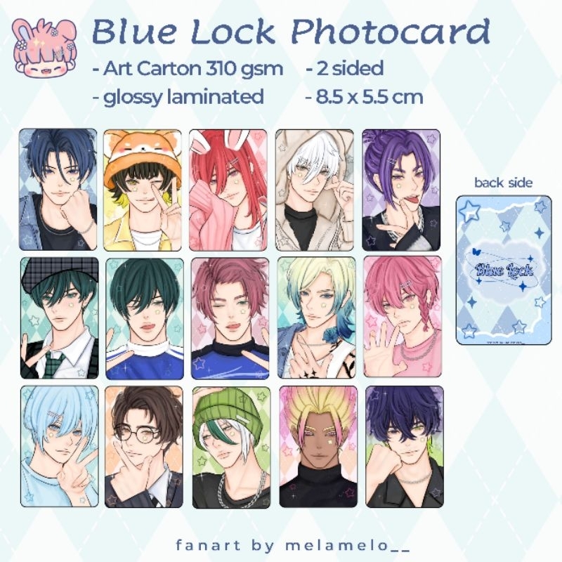 Blue Lock Photocard Isagi Bachira Rin Sae Chigiri Nagi Reo Kaiser ...