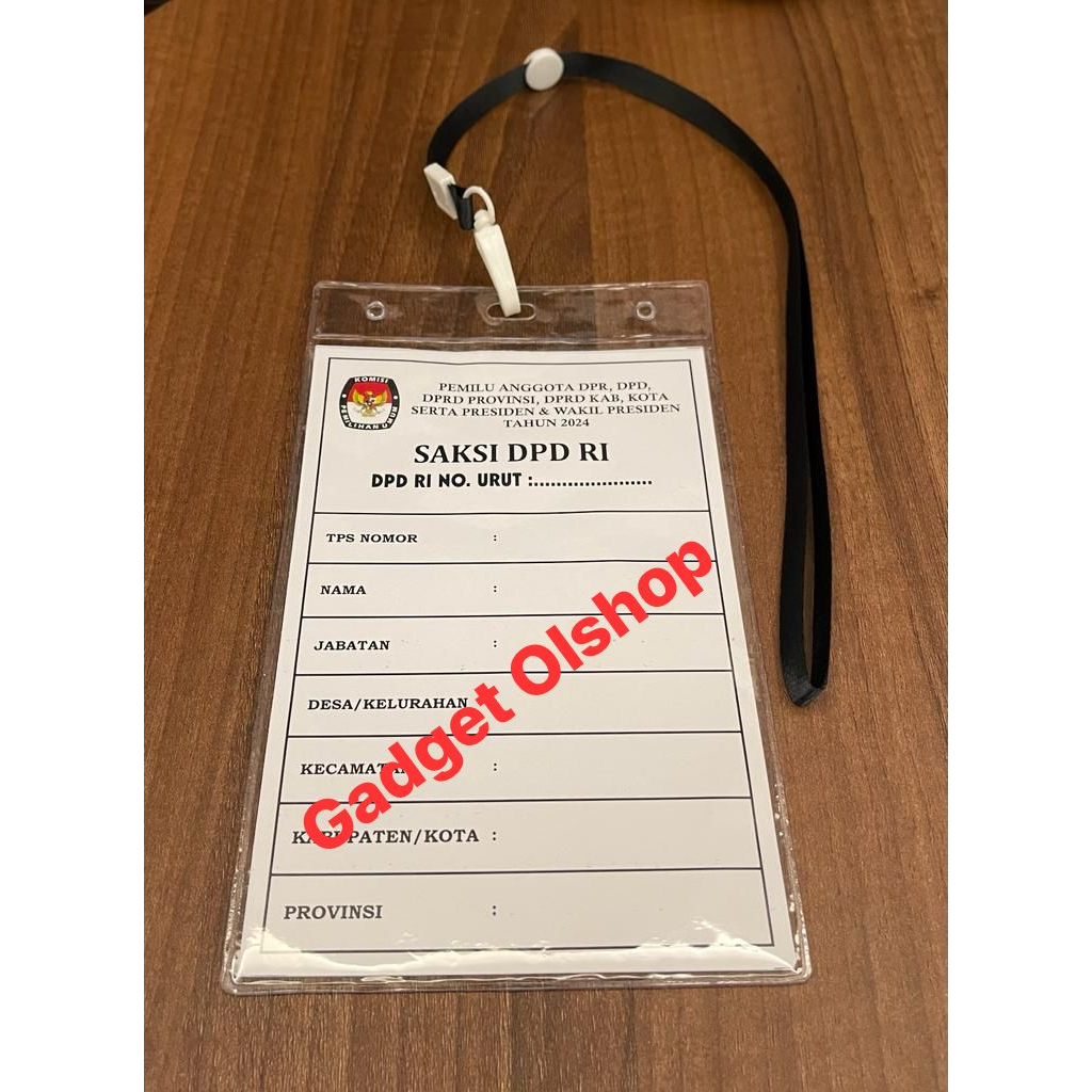 HITAM Election committee id card, a set of ropes/plastic election ...