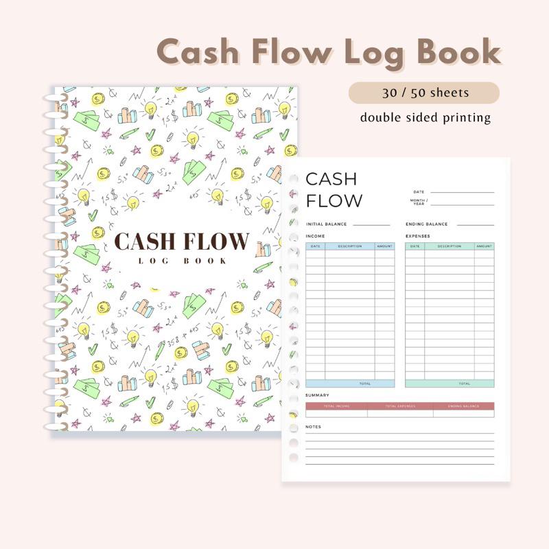 Cash Flow Log Book / Budget Planner Notebook / Financial Book | Shopee ...