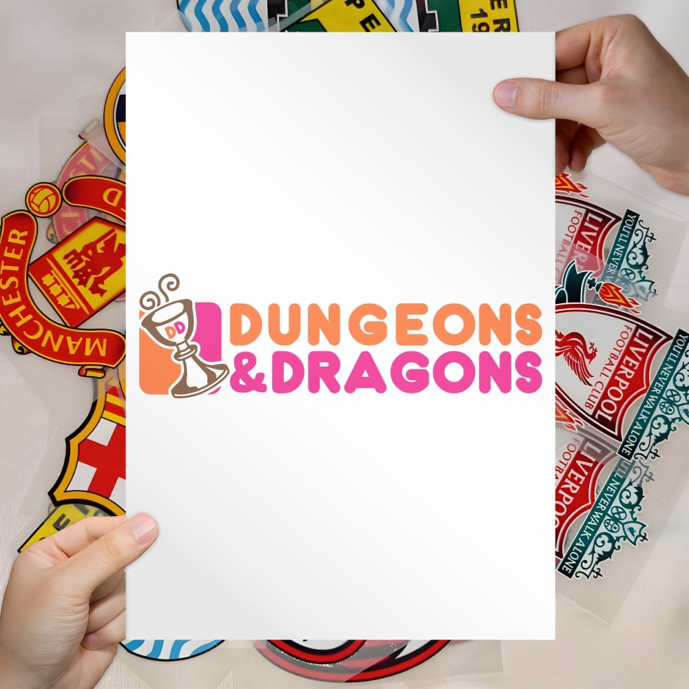 Dtf Digital Print Screen Printing Logo Parody Dunkin Donuts Dungeons ...