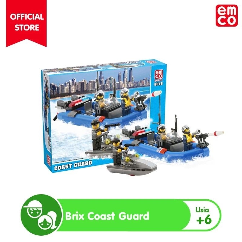 Brix Emco Brix Coast Guard Police Rescue Toy | Shopee Philippines
