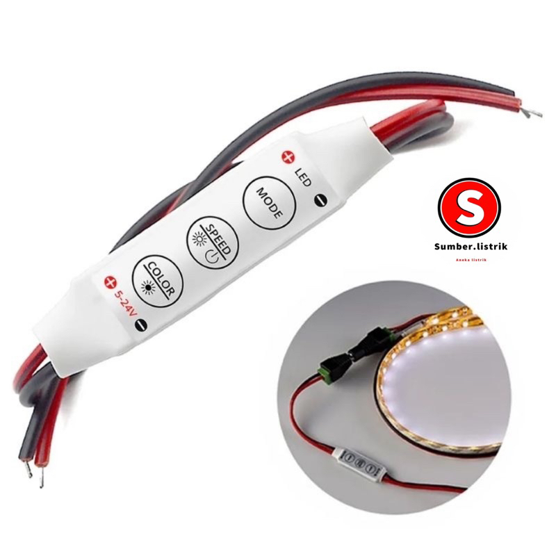 LED CONTROLLER MODULE LED - LED DIMMER CONTROLLED DIMMER 12-24V 6A ...