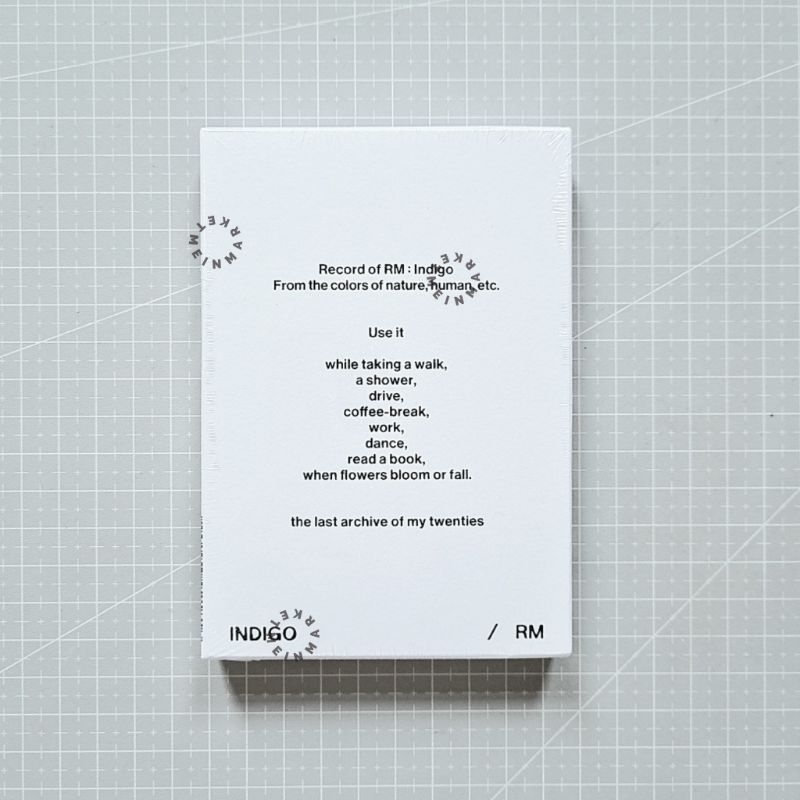 Official Album BTS RM - Indigo Wille Album Postcard Edition Namjoon Kim ...