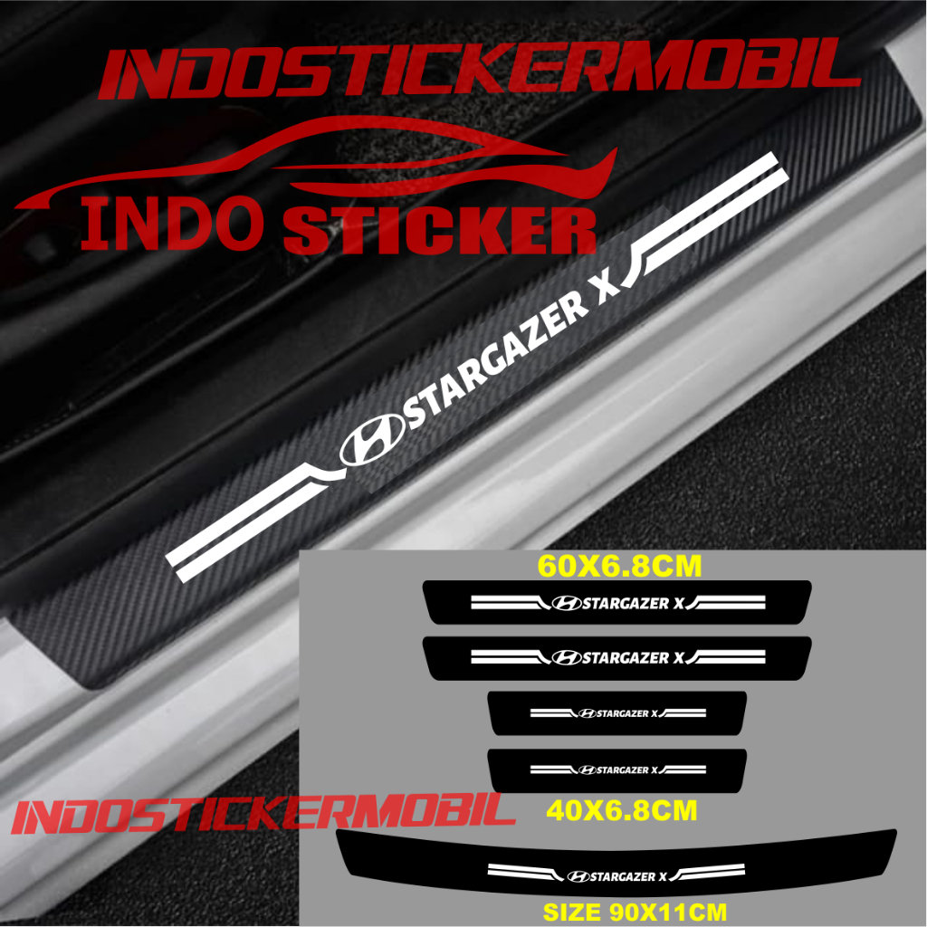 Carbon 3D Car STARGAZER X STICKER SILL PLATE CARBON 3D Step BUMPER Car ...