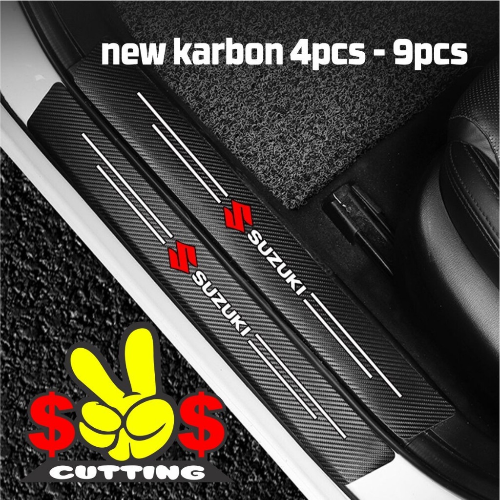 3d Carbon Sticker Protecting the Door and Trunk of the Suzuki Car ...