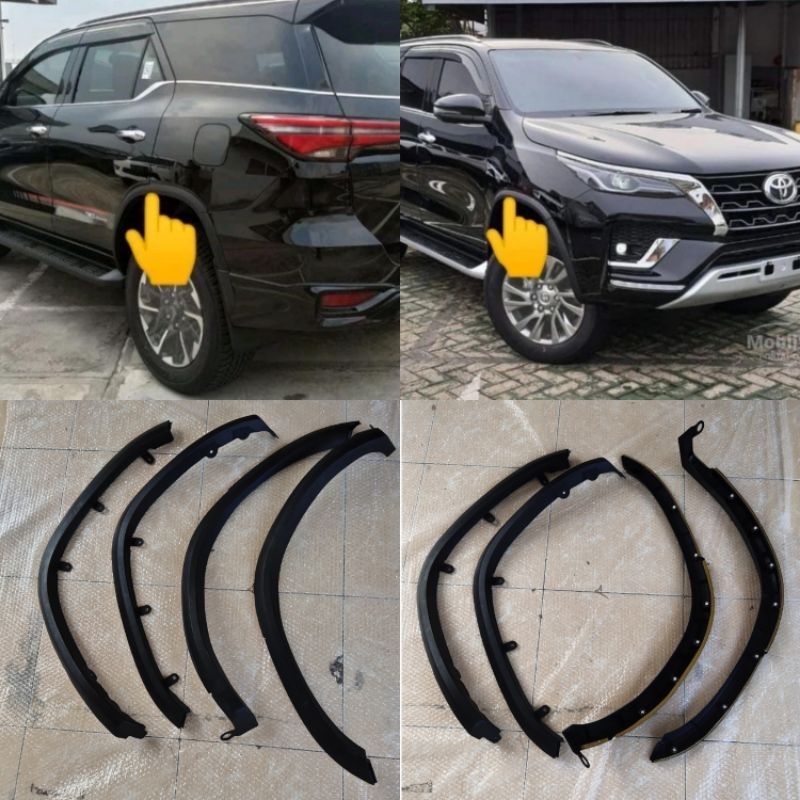 Over fender molding bumper original Toyota Fortuner vrz unit | Shopee ...