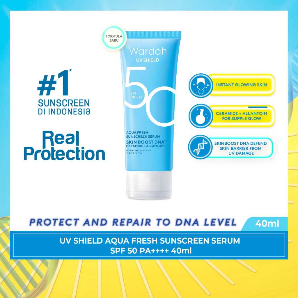 WARDAH UV SHIELD AQUA FRESH SUNSCREEN SERUM SPF 50 PA+++ 30ml (NEW ...