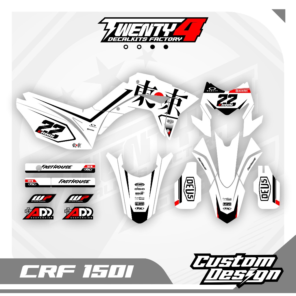 Crf 150l Japan Style Decal - Free Custom Design - Supermoto Decal ...