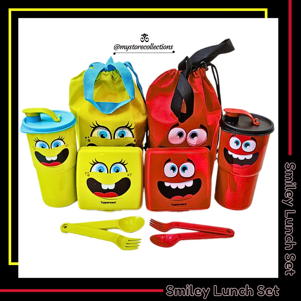 Smiley Lunch Set - Emoji Printing (Lunch) | Shopee Philippines