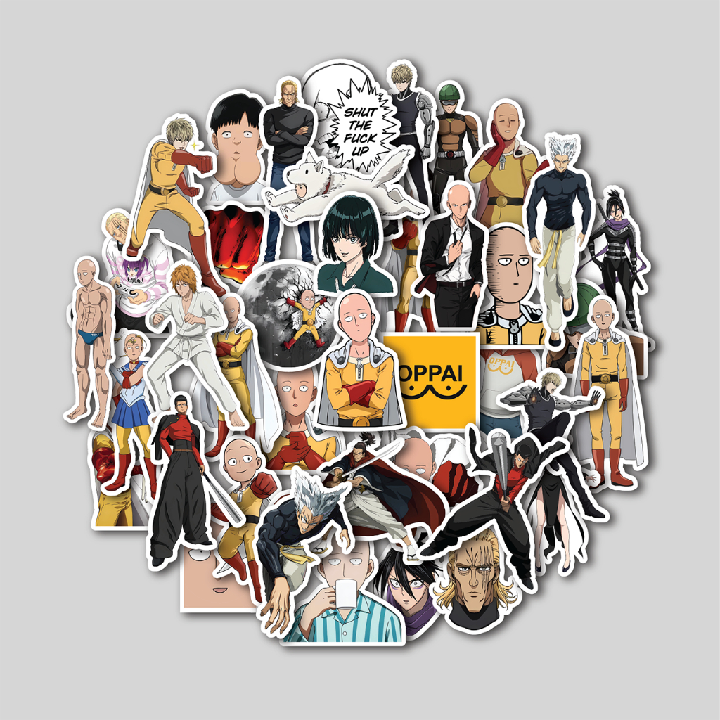 Sticker PACK ONE PUNCH MAN SAITAMA | Tumbler STICKER | Helmet Suitcase ...