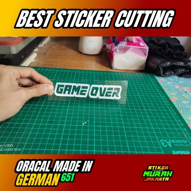 Game OVER STICKER TRANSPARENT CUTTING STICKER LOGO ETC | Shopee Philippines