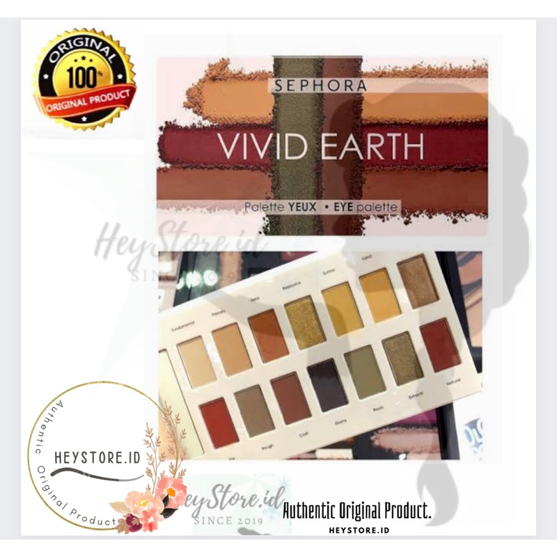 Sephora Vivid Earth Eyeshadow Palette Original | Shopee Philippines