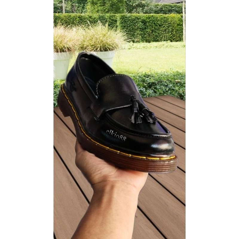 Dokmaran Style Brown Glass Sole Loafers | Elegant Classic Black Dockmar ...