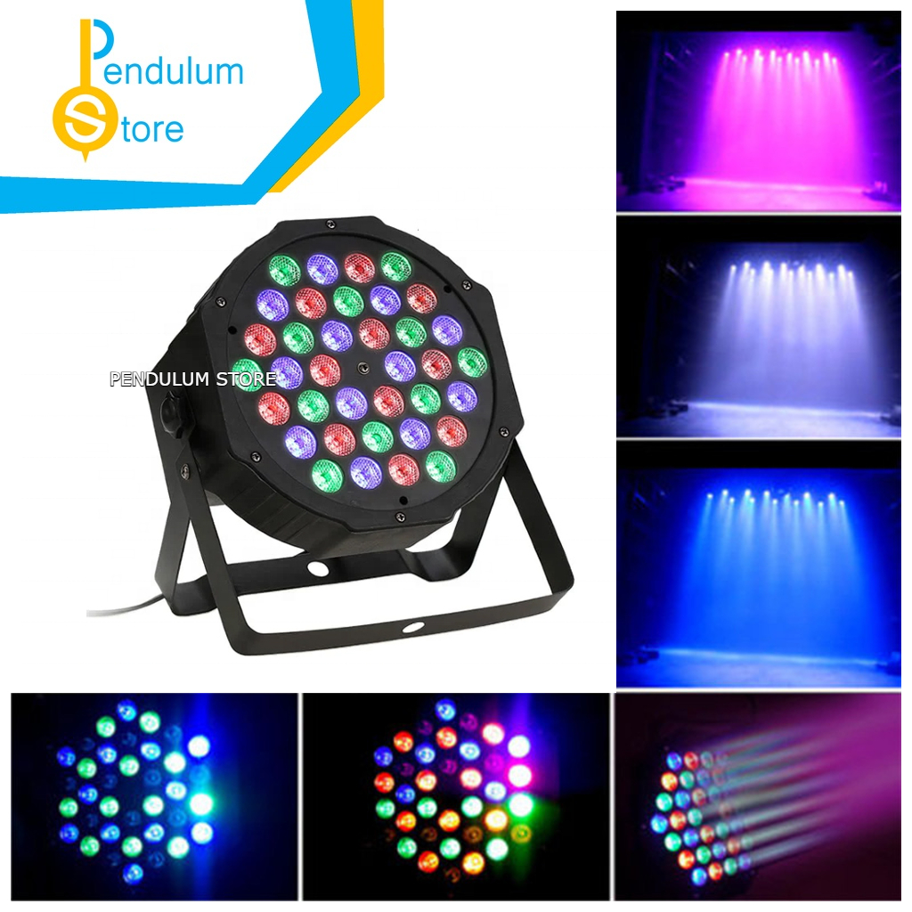 MATA Led Disco Concert Stage Spotlights Flat Par Disco Light 18 Eyes 36 ...