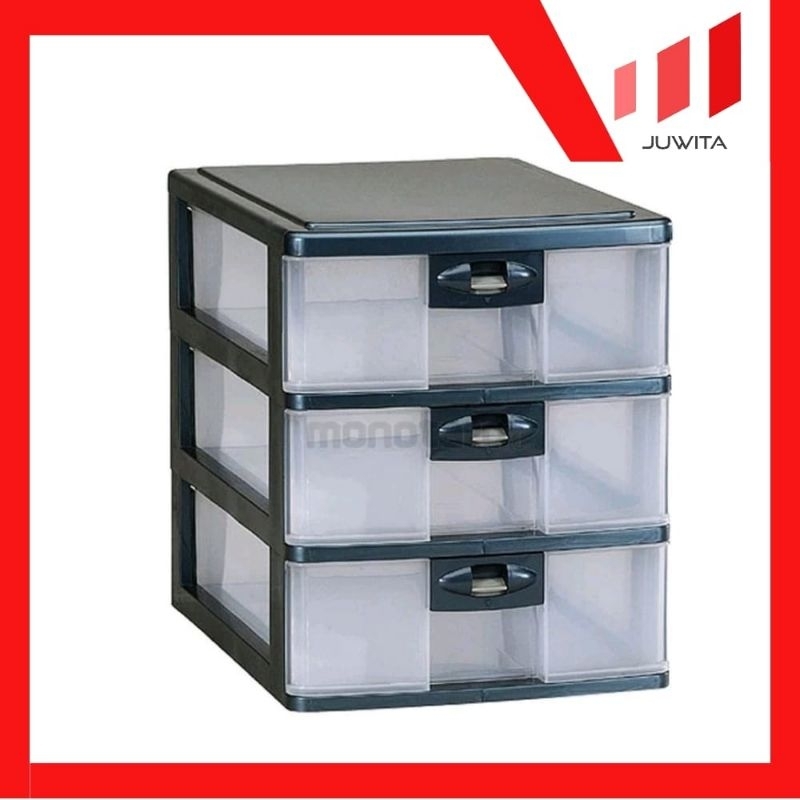 Lion Star PR 33 Pressa Container A4 Plastic Drawers Stacking 3 BUBBLE ...