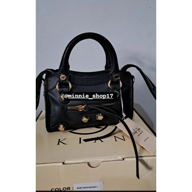 BABY BEYA Bag by kian (BLACK orange peel) | Shopee Philippines