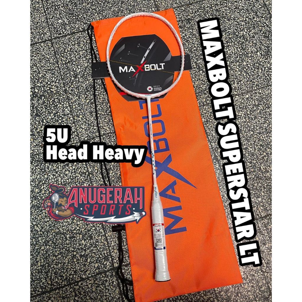 Maxbolt SUPERSTAR LT WHITE ORIGINAL Badminton Racket | Shopee Philippines
