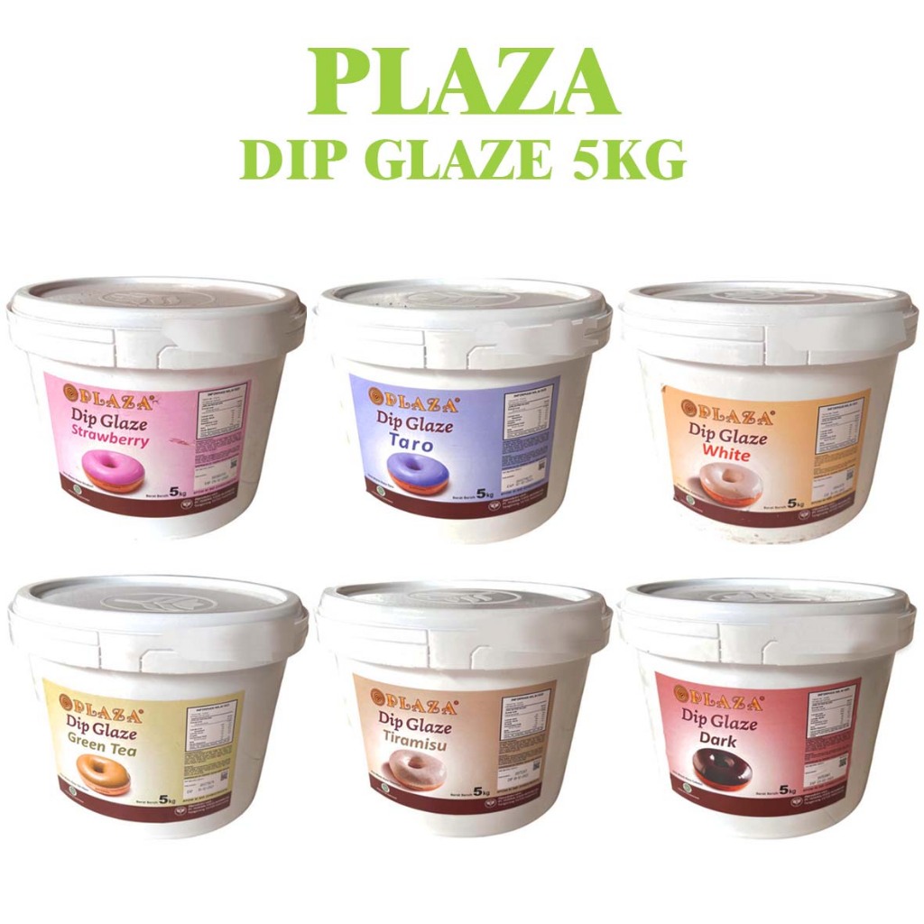 Plaza dip glaze 5kg/strawberry glaze plaza 5kg/taro glaze plaa 5kg/dark ...