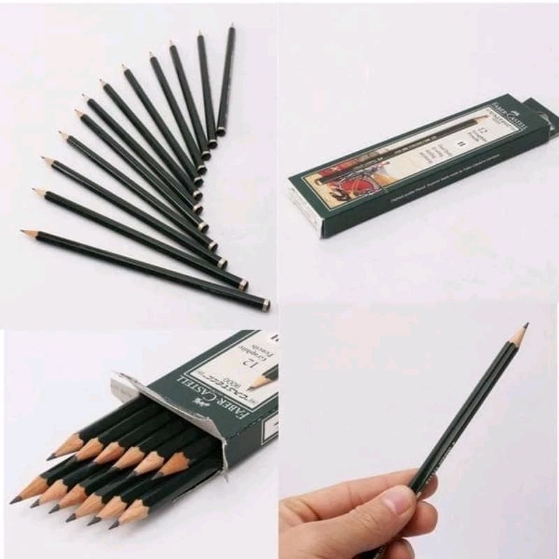 Faber CASTELL 2B COMPUTER EXAMINATION PENCIL 12pcs (Cheap) | Shopee ...