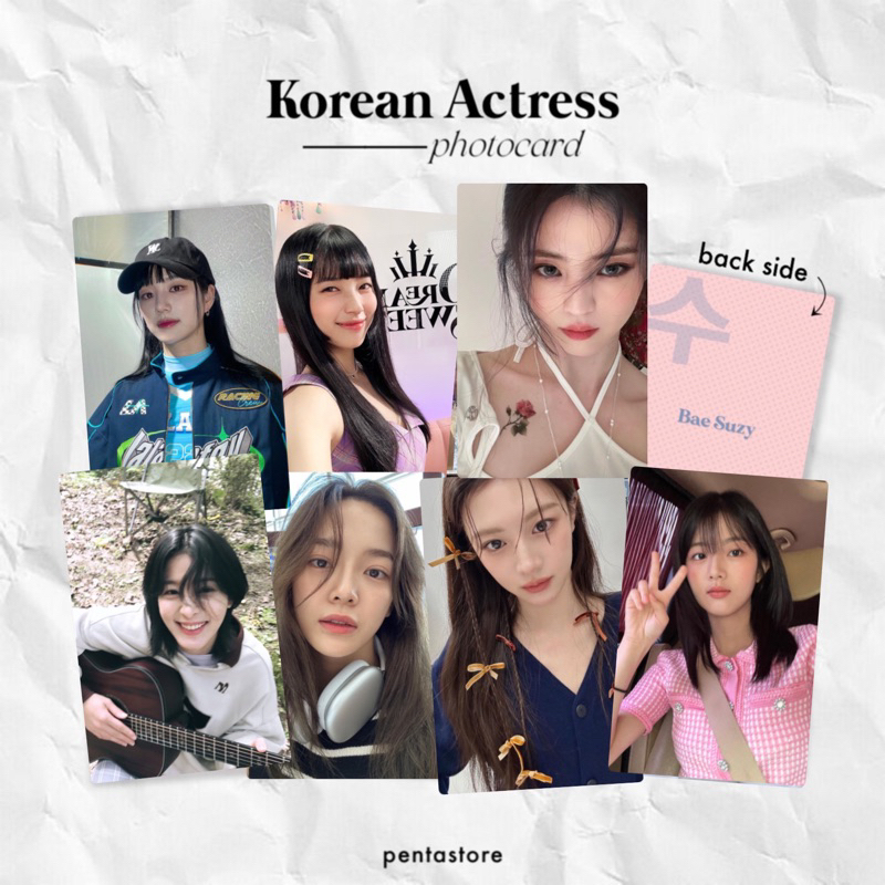 Actress Photocard Seorina Go Younjung Han Sohee Bae Suzy Cho Yihyun Jihu Park Kim Sejeong
