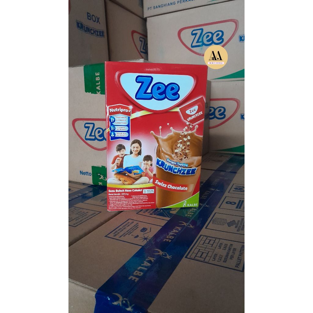Zee REGULAR SWIZZ CHOCOLATE / VANILLA MILK KRUNCHZEE 337.5 G -- 12 BOX ...