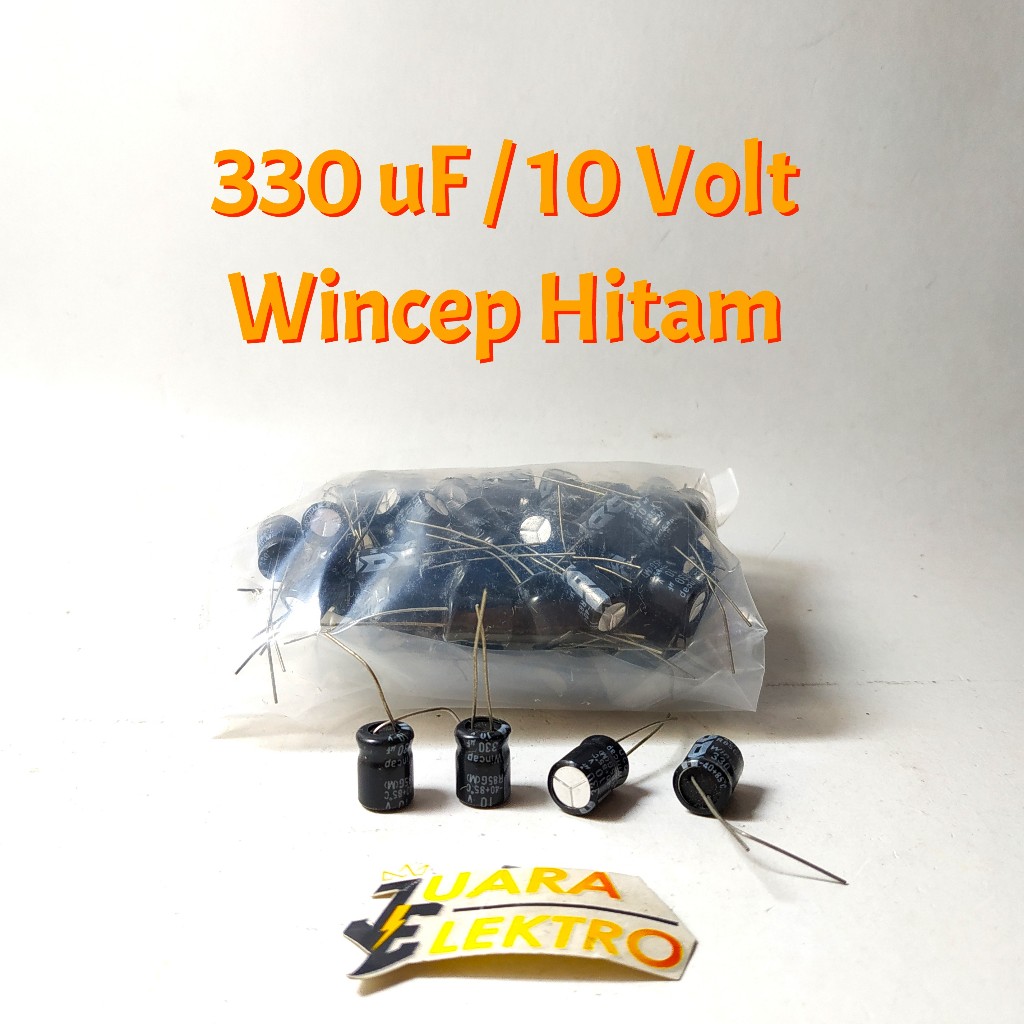 (10 PCS) CAPACITOR ELCO 330uF / 10V | Elko 330 uF/10 Volt (RUBYCON ROLL ...