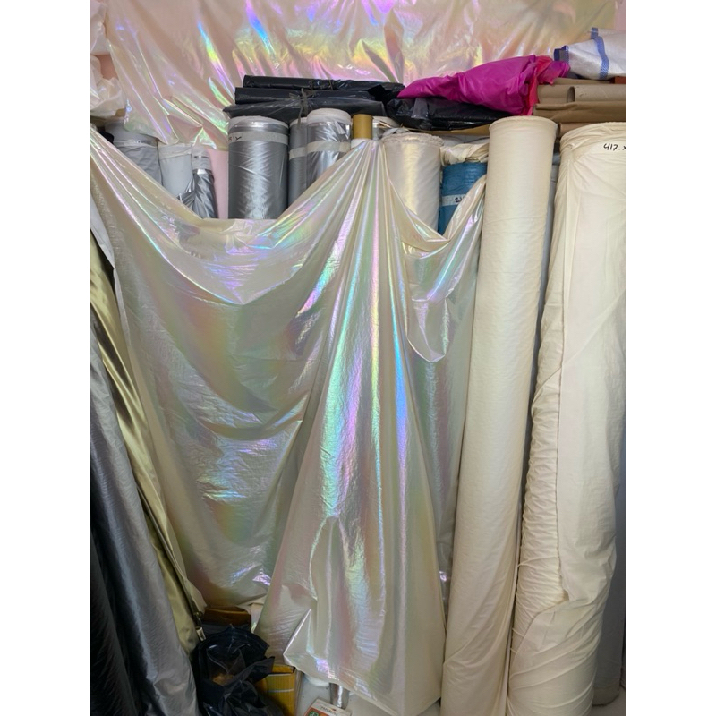 Hologram fabric Despo cringkel Holo glossy backdrop photography photo ...