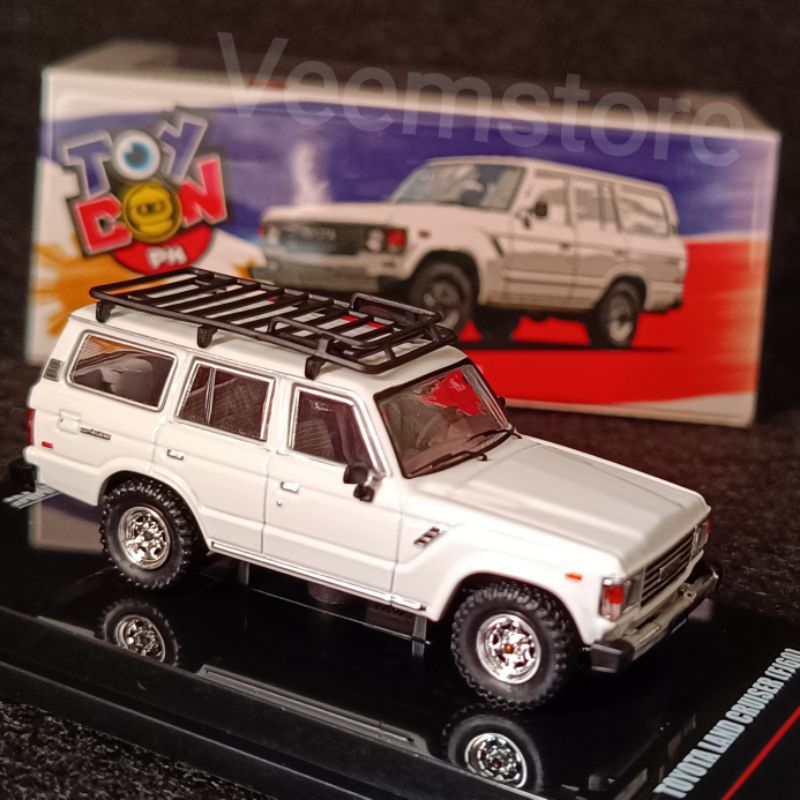 Die Cast 1:64 Toyota Land Cruiser FJ60 Toycon 2022 [Inno64] with Roof ...