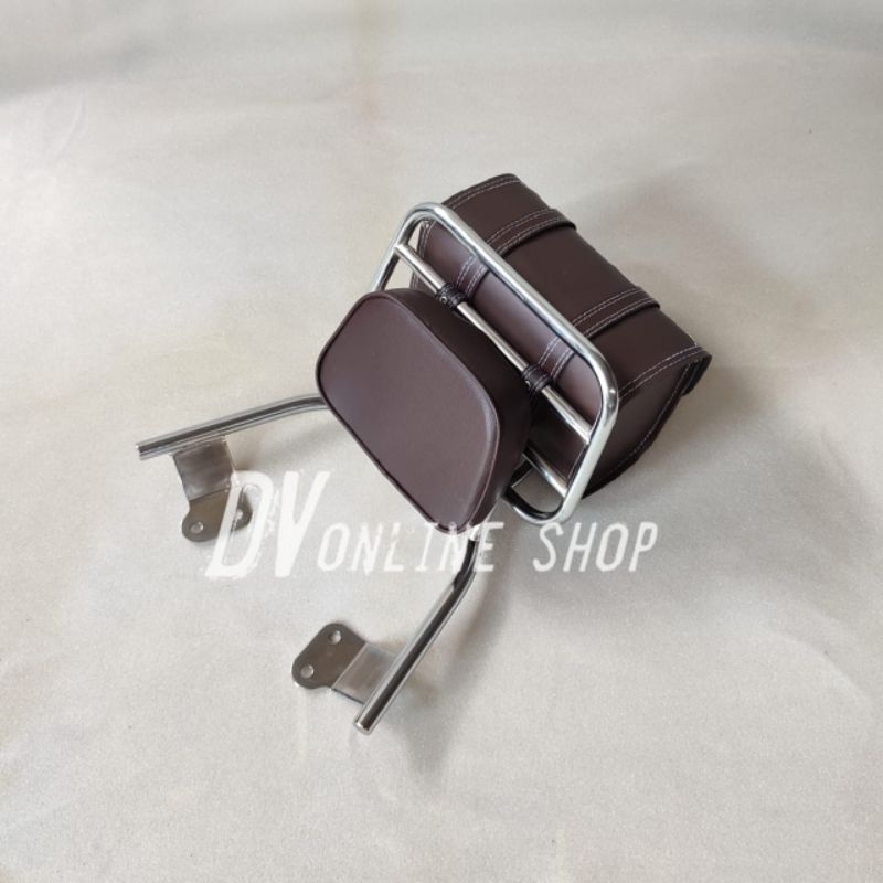 Back rack plus bag and pads for YAMAHA FAZZIO motorbike / side bag ...