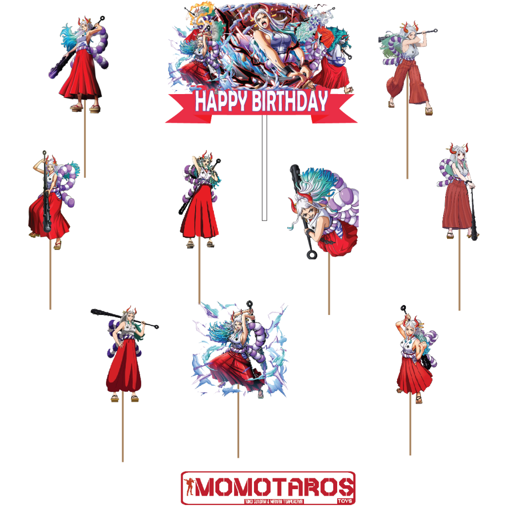 Yamato solo one piece cake Topper contains 10 pcs | Shopee Philippines