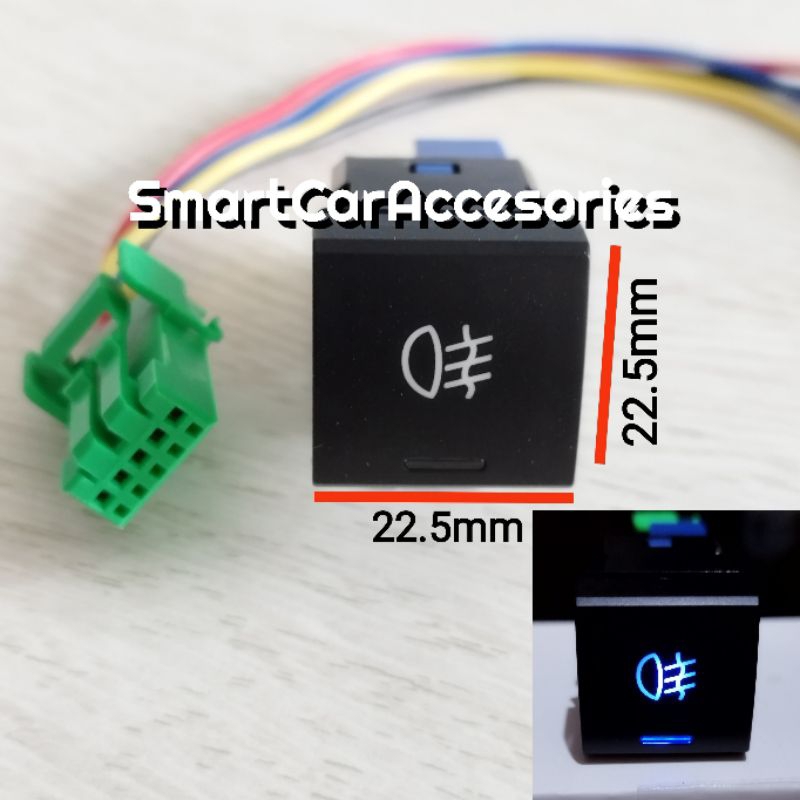 TOMBOL Fog Light Switch Button Foglamp DRL Projector Toyota New Zenix ...
