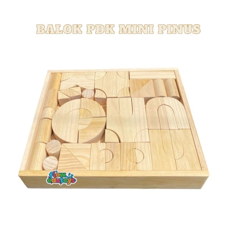 KAYU Natural Pine Wood Mini PDK Beam Educational Toy (Wooden Box ...