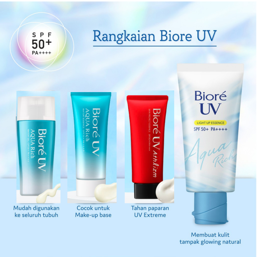 Biore UV Aqua Rich Watery Essence/Gel SPF 50+ PA++++ 50/70g | Shopee Philippines