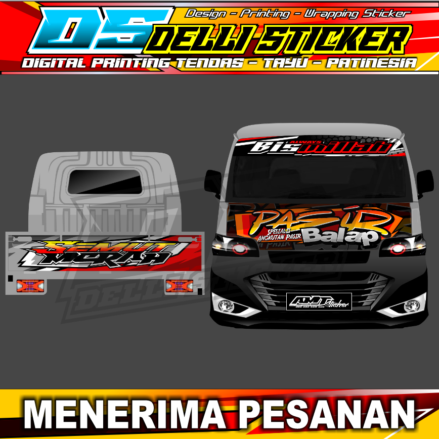 Gran Max Pick Up Front Cabin Decal Sticker - Bismillah Windshield Print ...