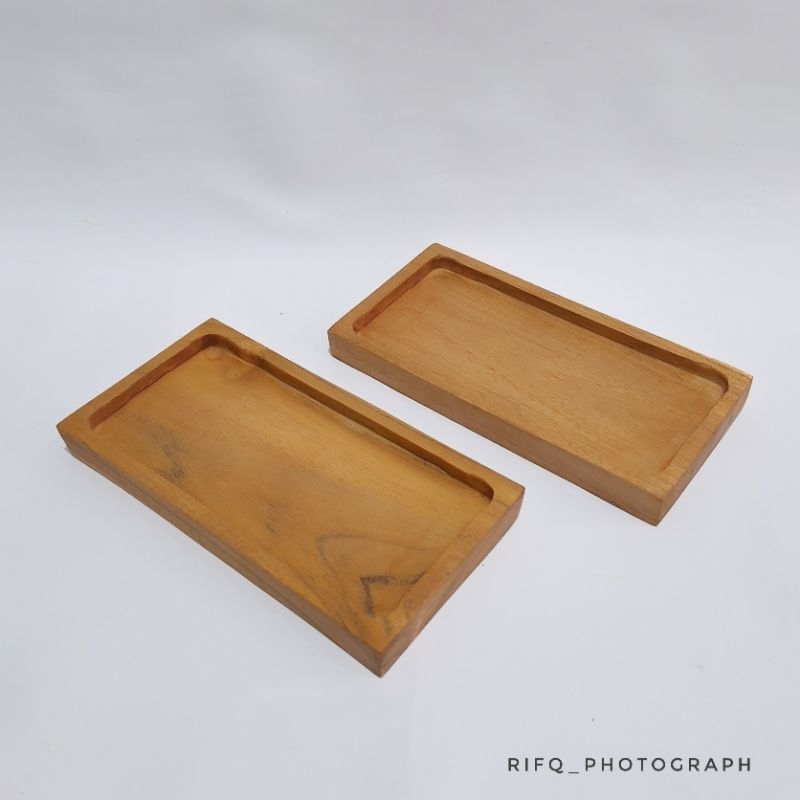 KAYU Wooden Serving Tray Serving Tray Teak Wood Coasters | Shopee ...