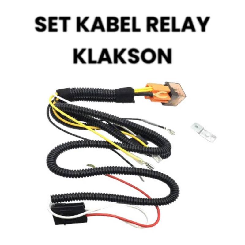 Horn Relay Cable Set Plus Transparent Relay for Car Motorcycle 12Volt ...