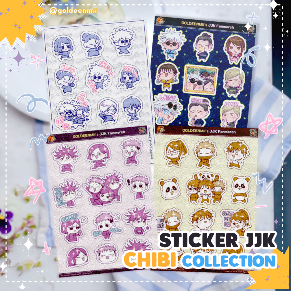 Jjk - Chibi Collection Jujutsu Kaisen Sticker Sticker Anime Sticker JJK ...