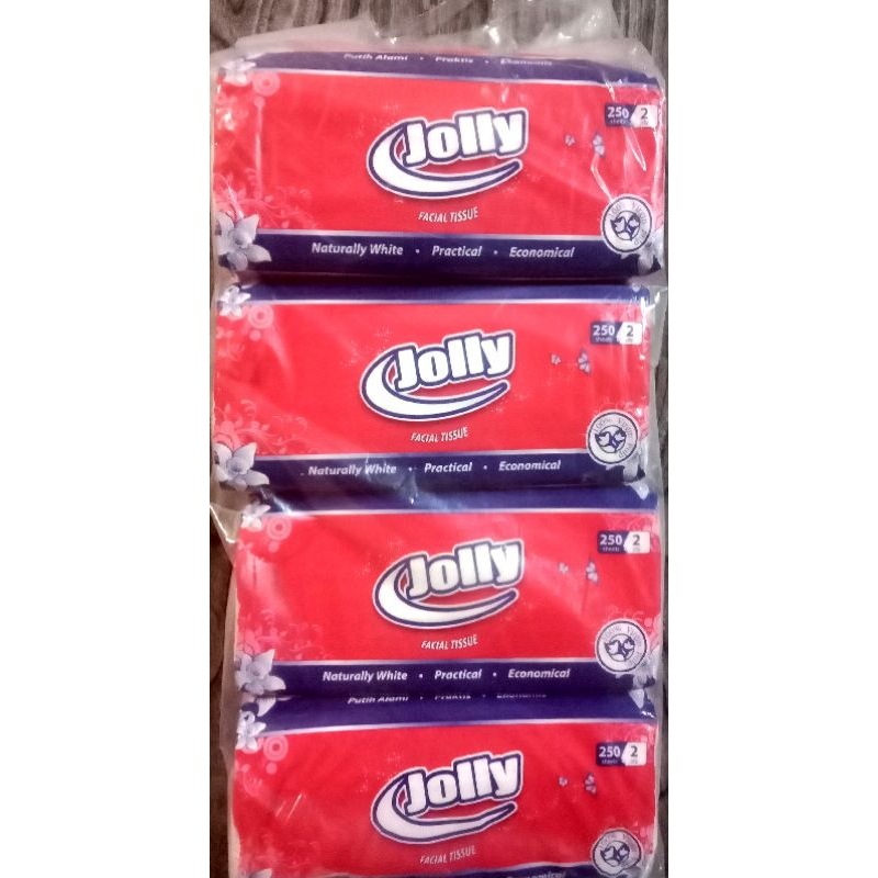 Jolly Tissue 250 Sheets 2 ply, 1 Package Contains 4 | Shopee Philippines