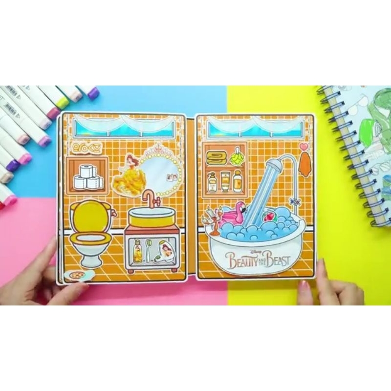 Toca Boca Educational Toys Paper book Paper Doll Toca Princess Belle ...