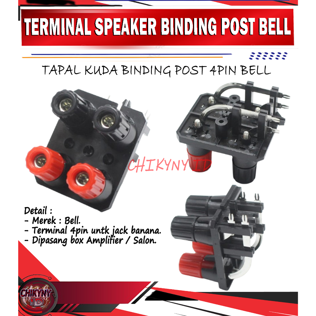 4pin FEMALE BINDING POST BELL SPEAKER TERMINAL | Shopee Philippines