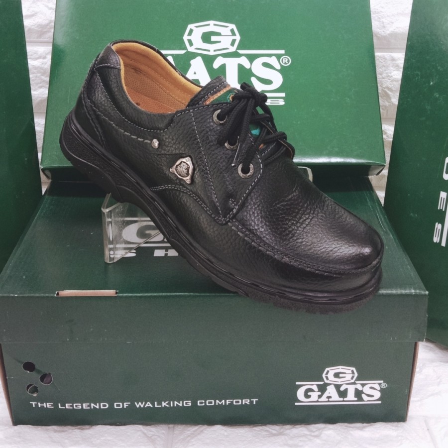 Gats LB 0603 BLACK leather shoes. original by GATS | Shopee Philippines