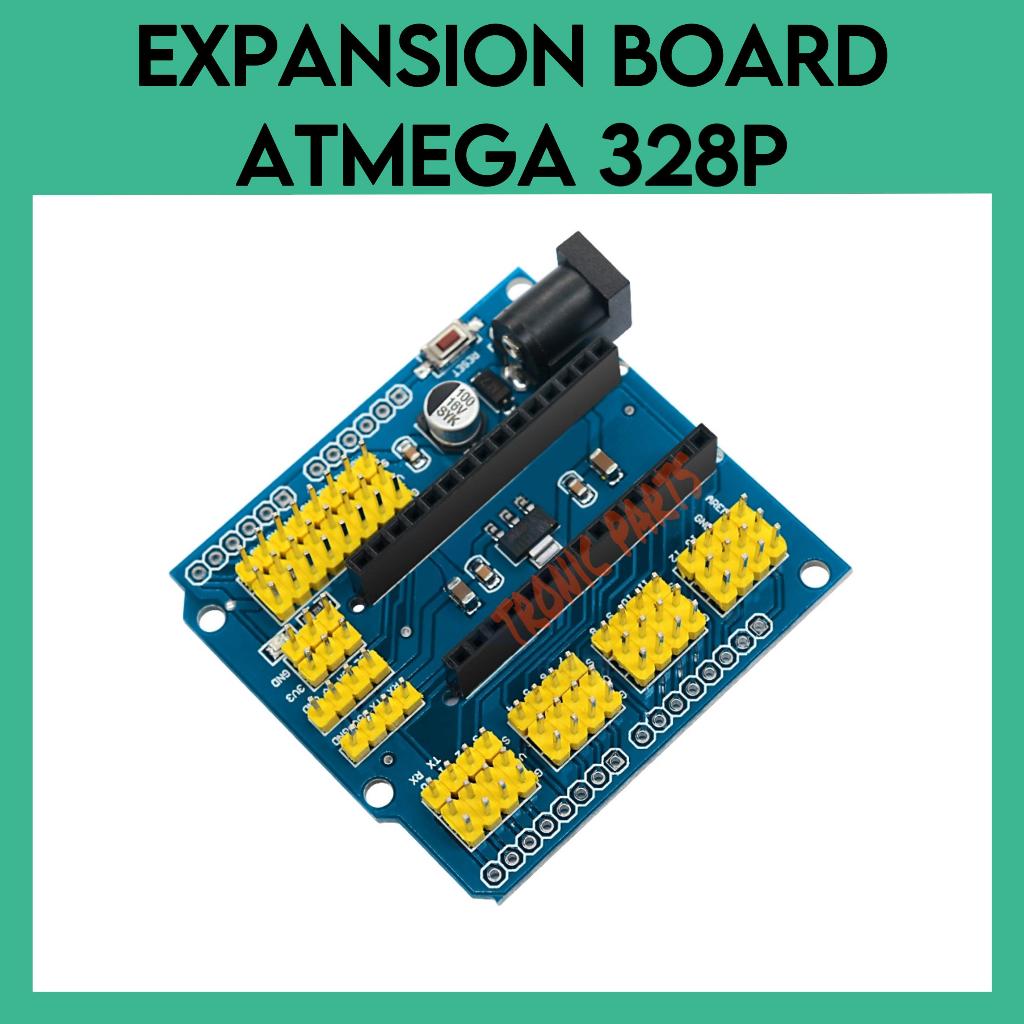 Expansion Board ATMega328p Arduino Nano 3.0 Multi Purpose Adapter I/O ...