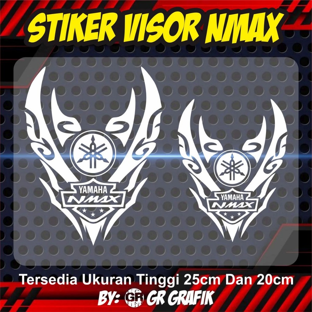 MINIMAL NMAX VISOR STICKER / embossed CUTTING STICKER WITHOUT MINIMUM ...