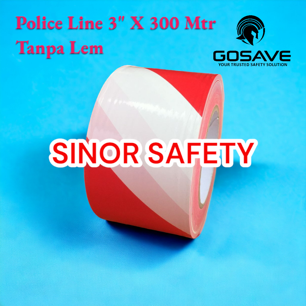 MERAH PUTIH Police Line 3 Inch x 300 Mtr Red and White Barricade Police ...